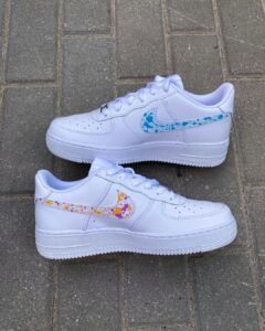 Purple Tiger Shark Air Force 1 Custom – Daniel Customs