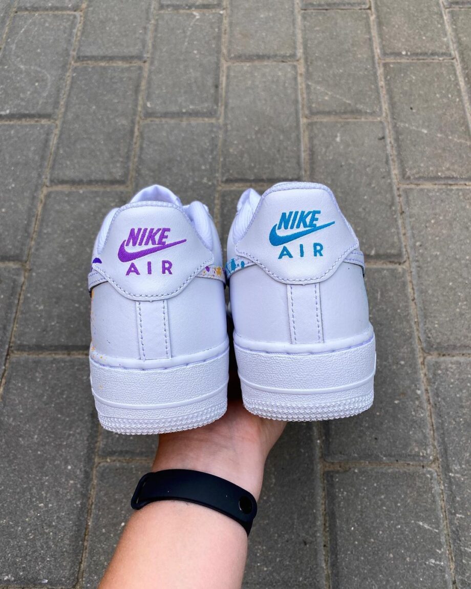 Purple Tiger Shark Air Force 1 Custom – Daniel Customs