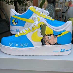RIP Sad Frosty Air Force 1 Custom – Daniel Customs