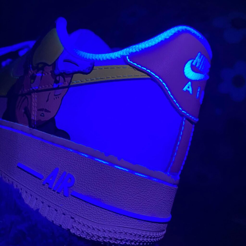 RIP Sad Frosty Air Force 1 Custom – Daniel Customs