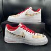 Red Burberry Air Force 1 Custom – Daniel Customs