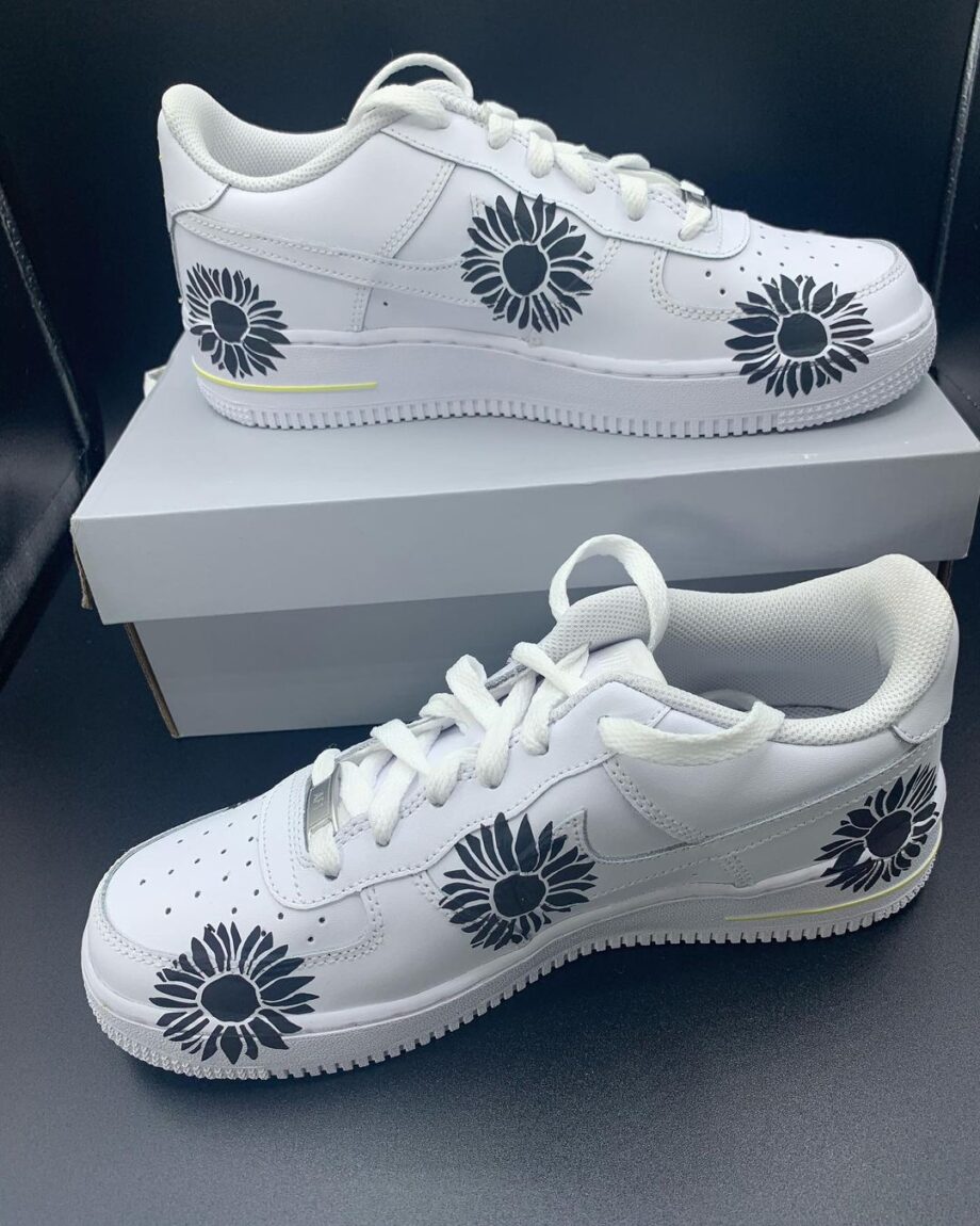 Reflective Sunflower Air Force 1 Custom – Daniel Customs