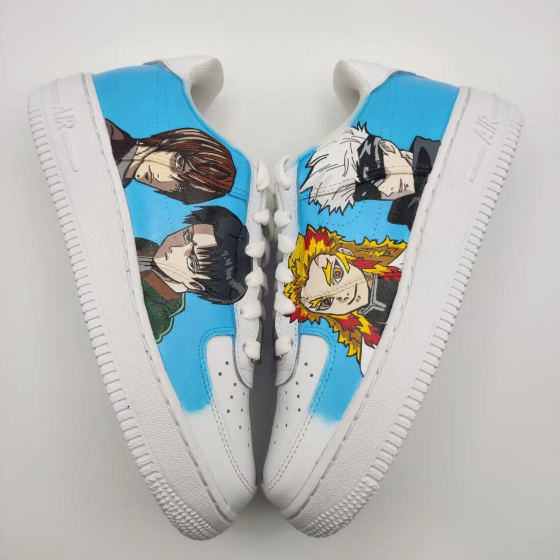 Rengoku Gojo Light levi Air Force 1 Custom – Daniel Customs