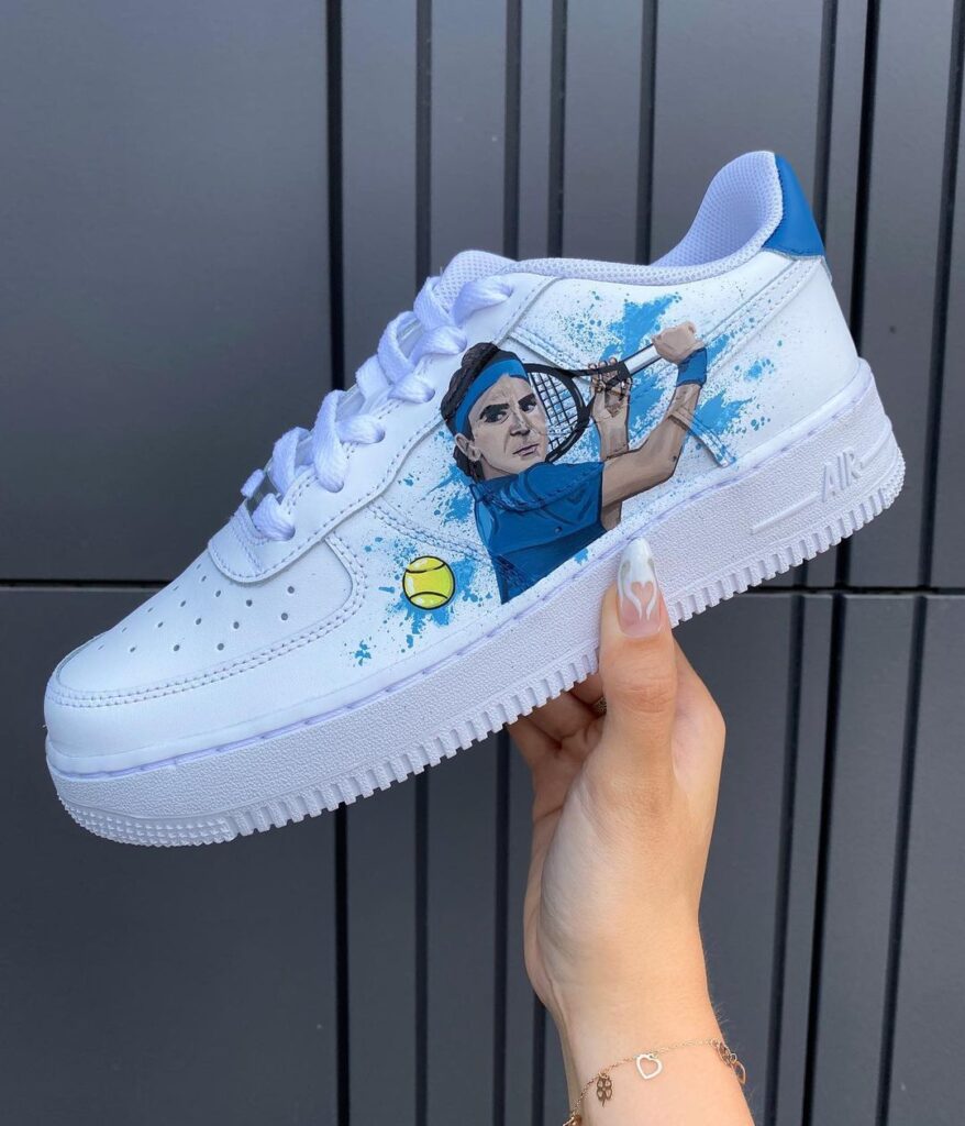 Roger Federer Air Force 1 Custom – Daniel Customs