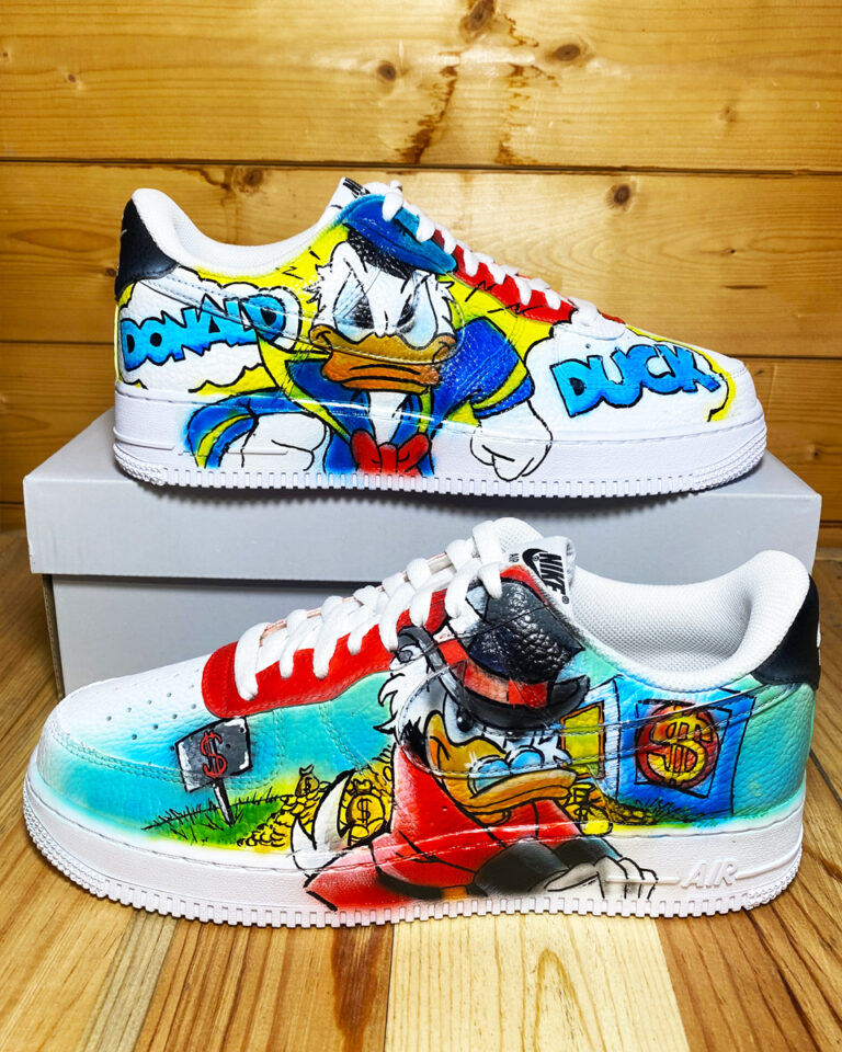 Scrooge McDuck x Donald Duck Air Force 1 Custom – Daniel Customs