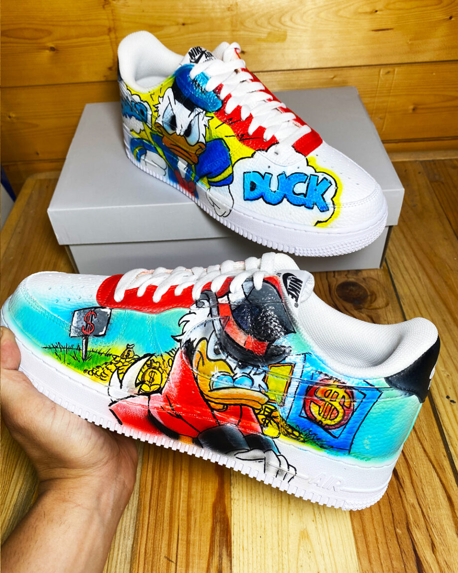Scrooge McDuck x Donald Duck Air Force 1 Custom – Daniel Customs