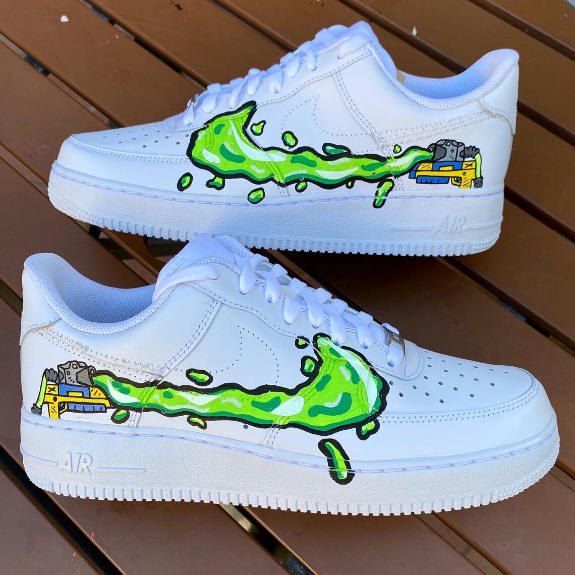 Slimy Air Force 1 Custom – Daniel Customs