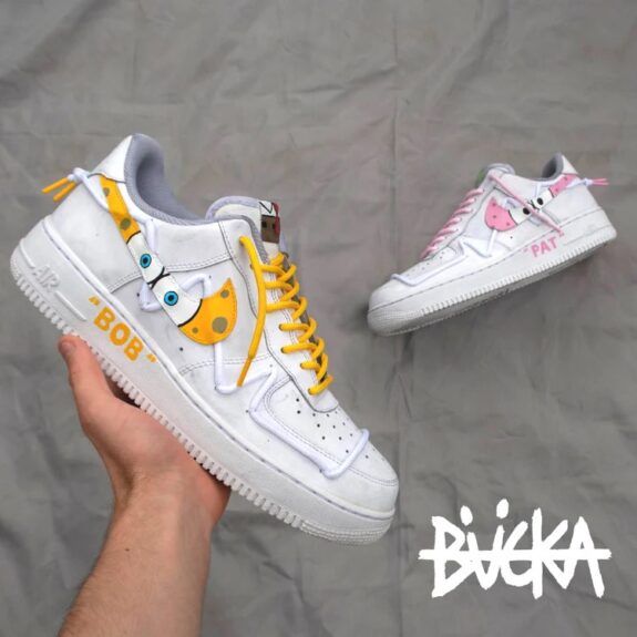 SpongeBob SquarePants Air Force 1 Custom - Daniel Customs