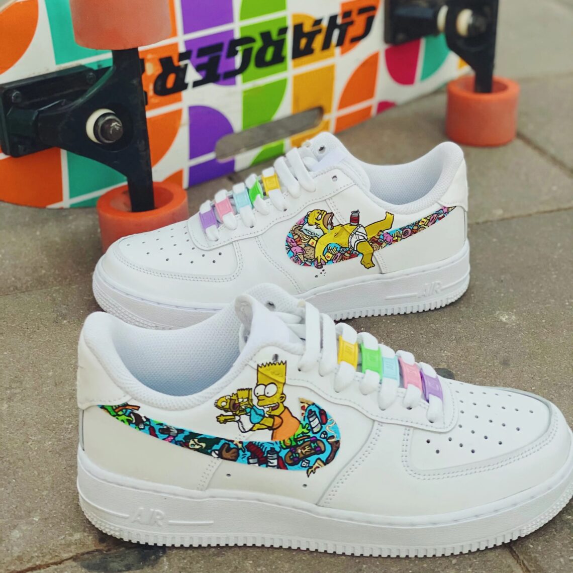 The Simpsons Air Force 1 Custom – Daniel Customs