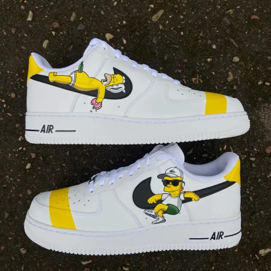 The Simpsons Air Force 1 Custom – Daniel Customs