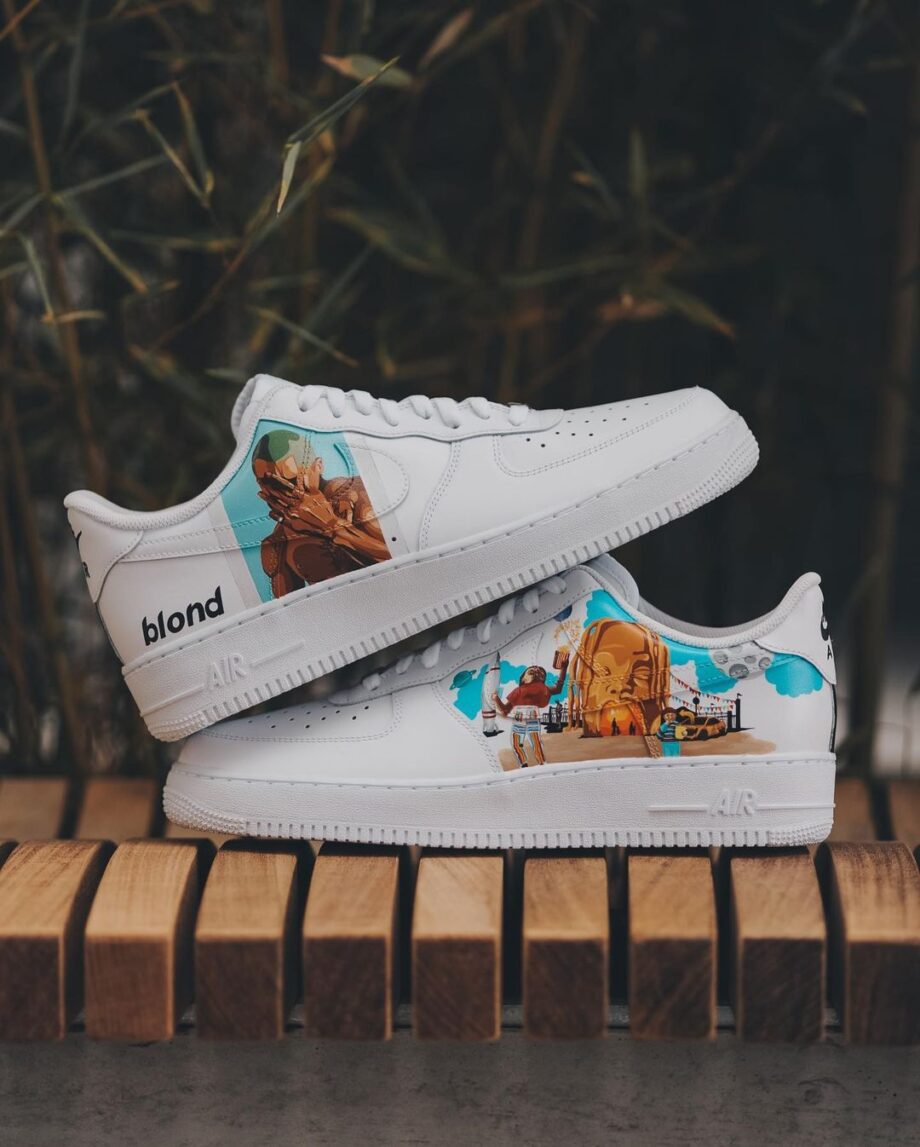 Travis Scott x Frank Ocean Air Force 1 Custom – Daniel Customs