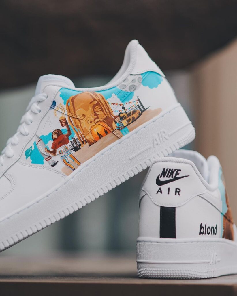 Travis Scott x Frank Ocean Air Force 1 Custom – Daniel Customs