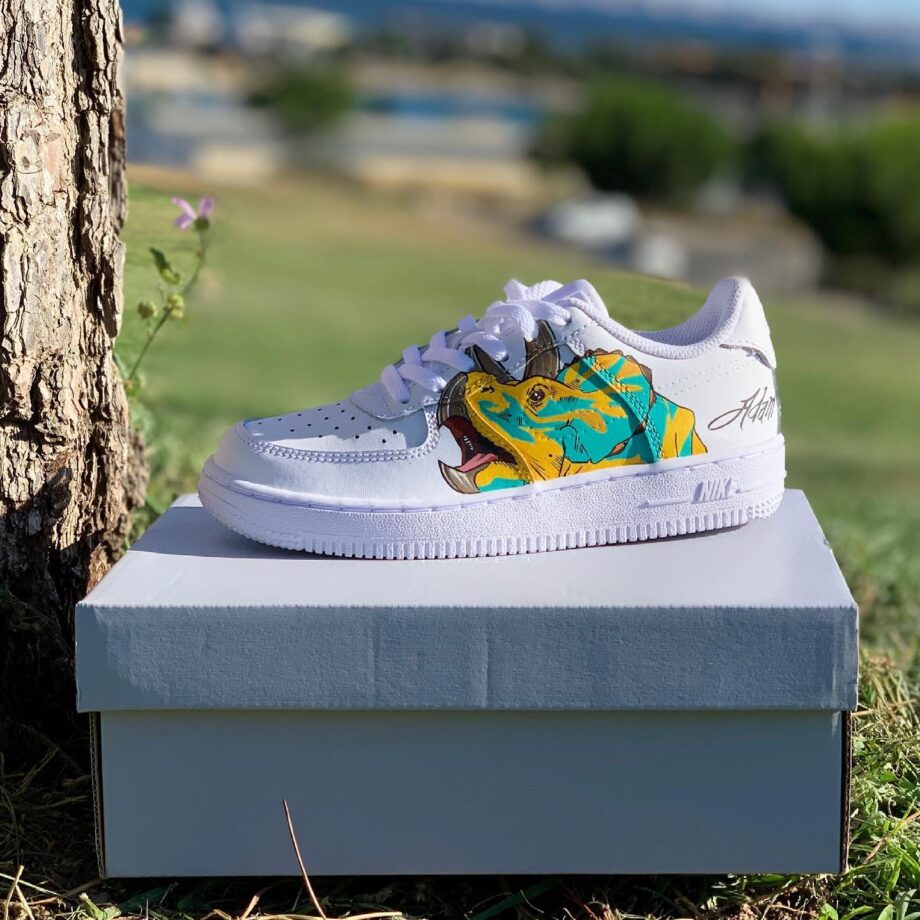 Triceratops x T-Rex Air Force 1 Custom – Daniel Customs