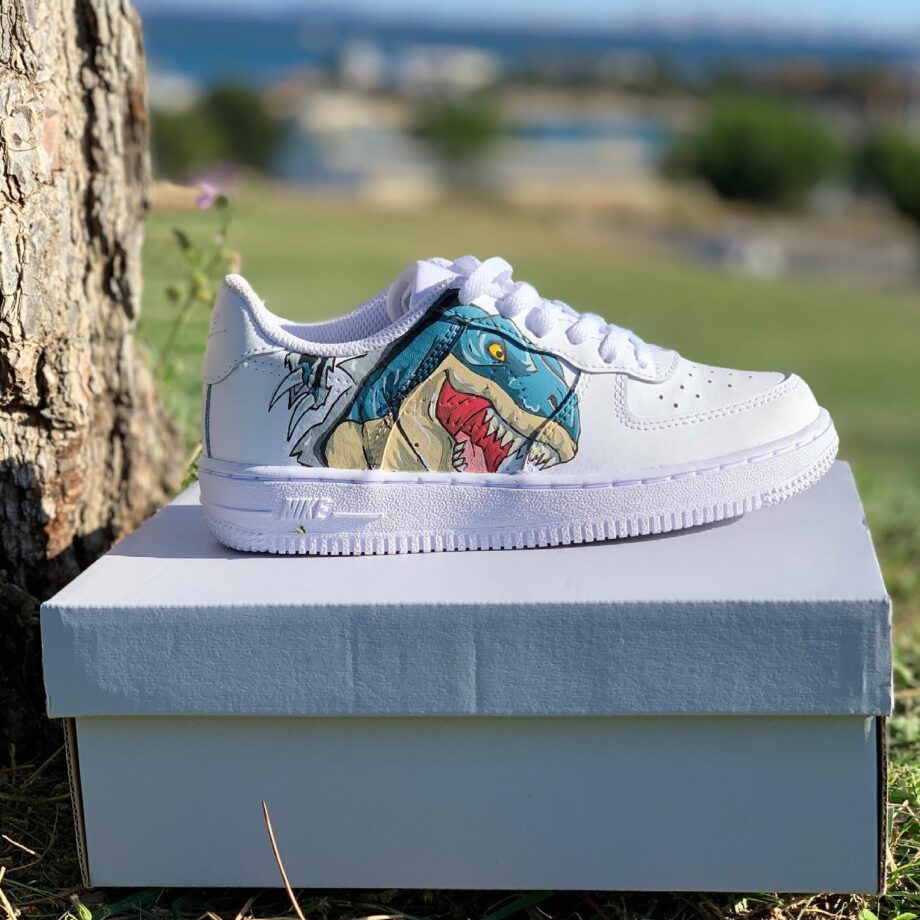Triceratops x T-Rex Air Force 1 Custom – Daniel Customs