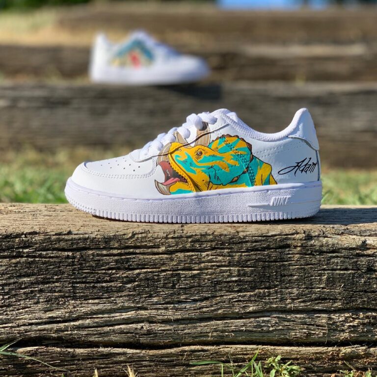 Triceratops x T-Rex Air Force 1 Custom – Daniel Customs
