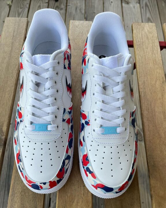 USA Bape Air Force 1 Custom – Daniel Customs