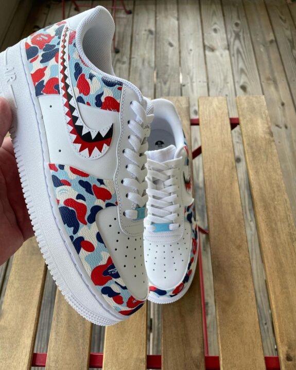 USA Bape Air Force 1 Custom – Daniel Customs