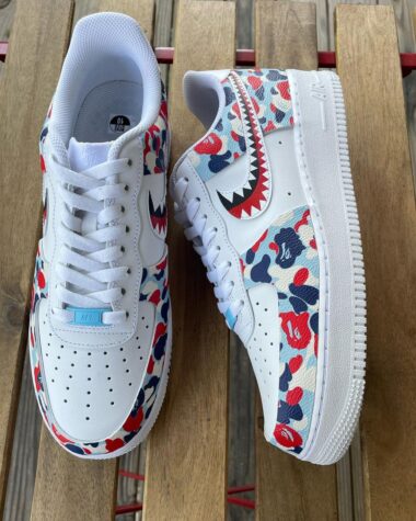 USA Bape Air Force 1 Custom – Daniel Customs