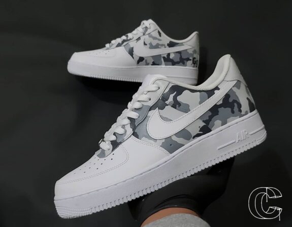 Winter Camo Air Force 1 Custom - Daniel Customs