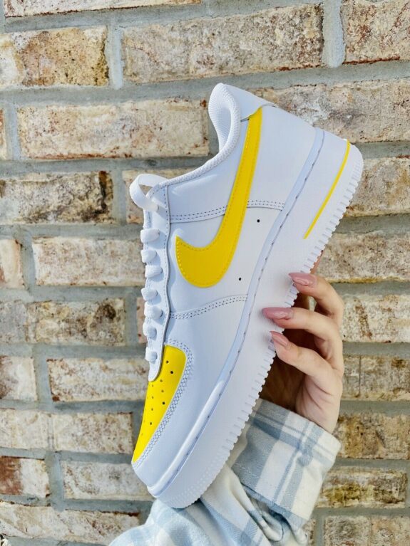 Yellow Air Force 1 Custom - Daniel Customs