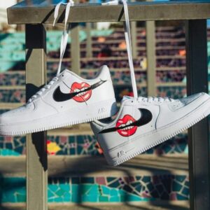 Zed lips Air Force 1 Custom – Daniel Customs