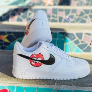 Zed lips Air Force 1 Custom – Daniel Customs