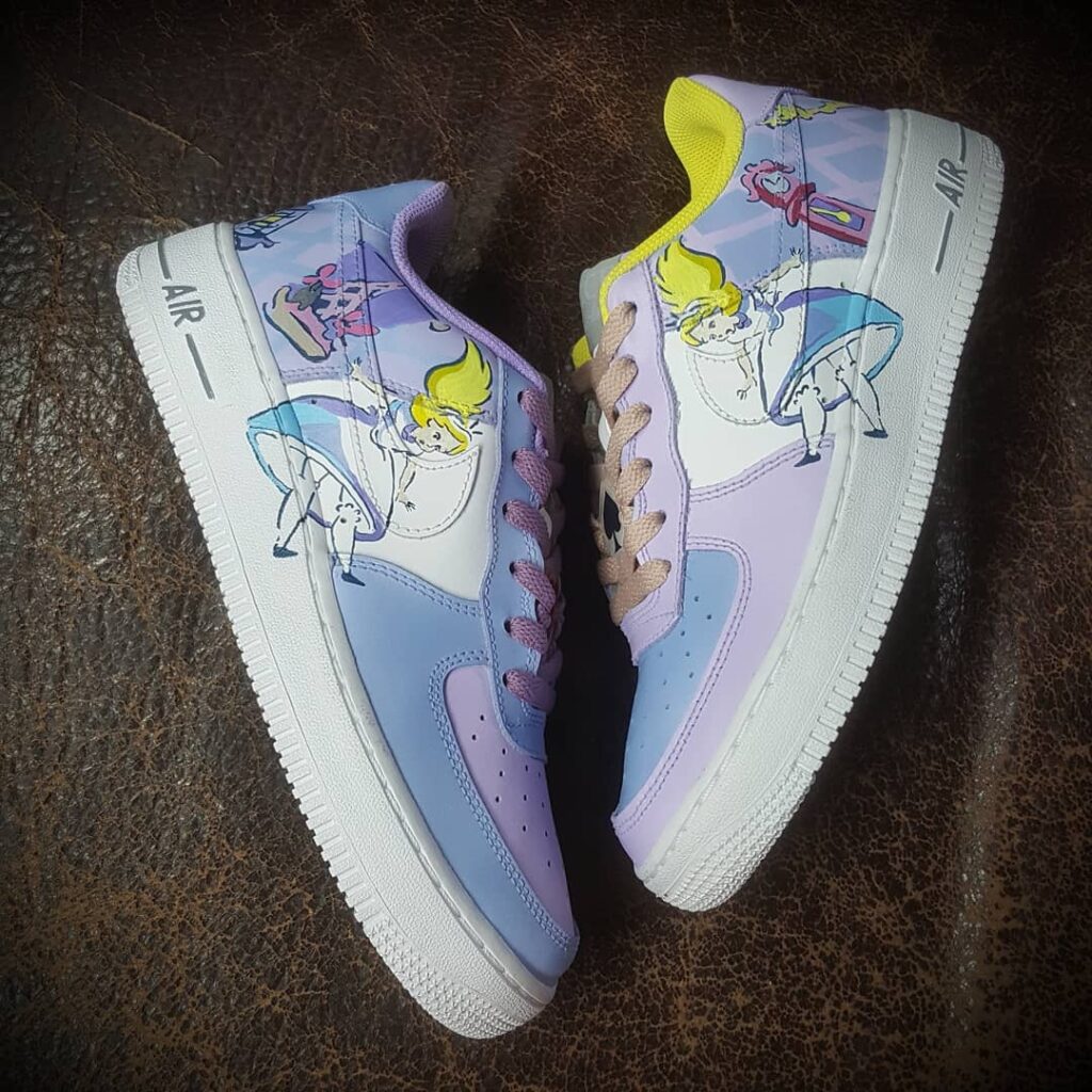 Alice in Wonderland Air Force 1 Custom – Daniel Customs