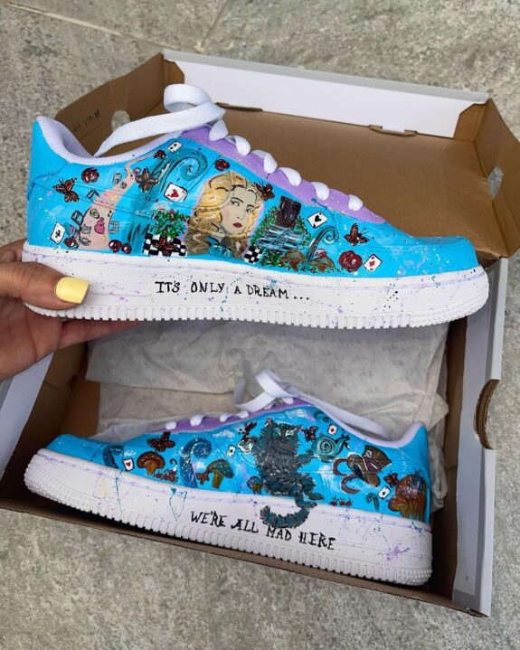 Alice in Wonderland Air Force 1 Custom – Daniel Customs