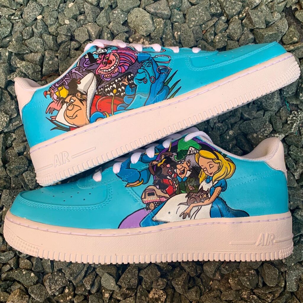 Alice in Wonderland Air Force 1 Custom – Daniel Customs