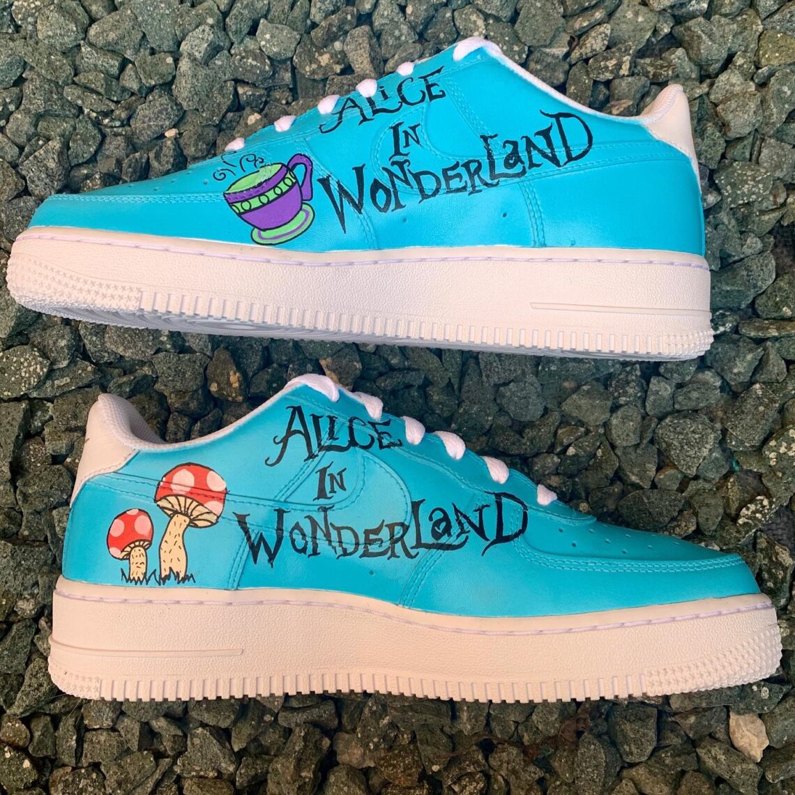Alice in Wonderland Air Force 1 Custom – Daniel Customs