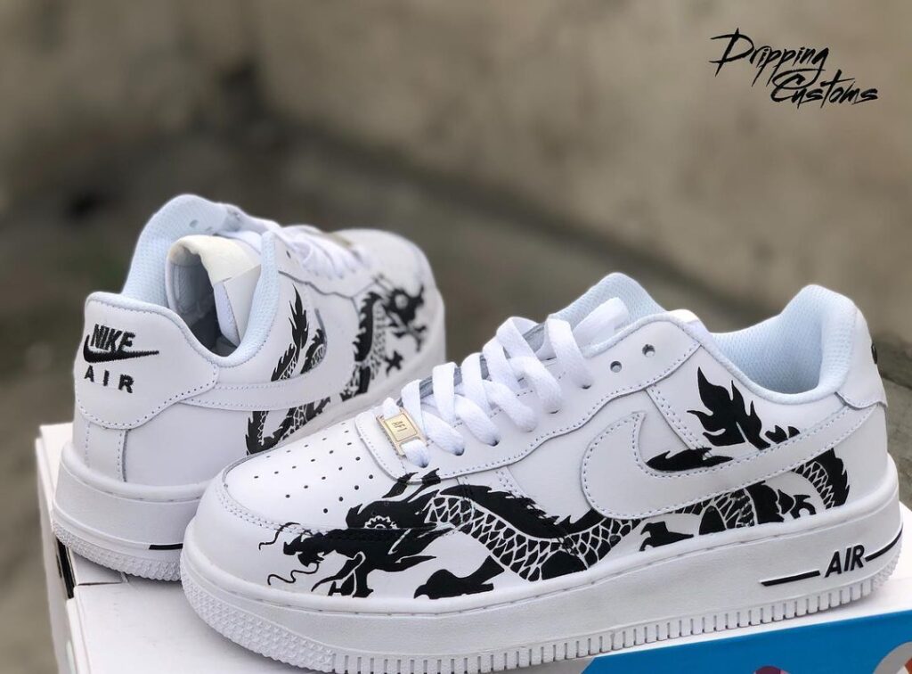 Black Dragon Air Force 1 Custom - Daniel Customs