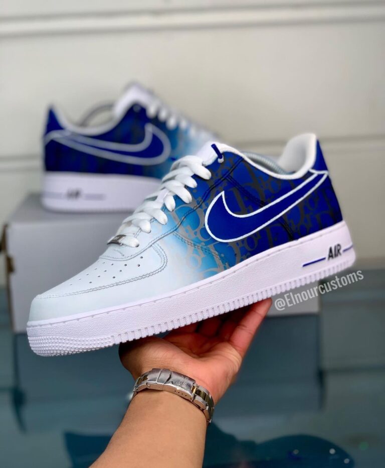 Blueberry Dior Air Force 1 Custom – Daniel Customs