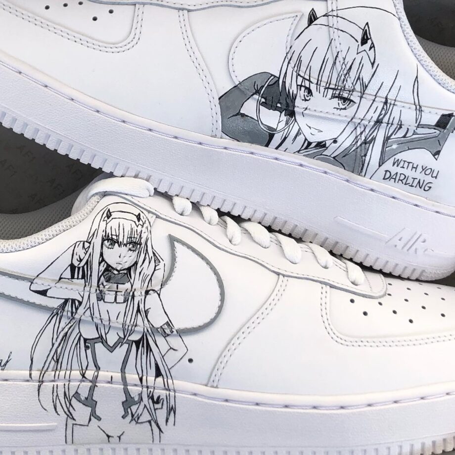 Darling In The Franxx Air Force 1 Custom – Daniel Customs