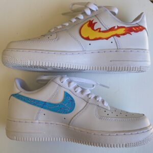 Fire x Lightning Air Force 1 Custom – Daniel Customs