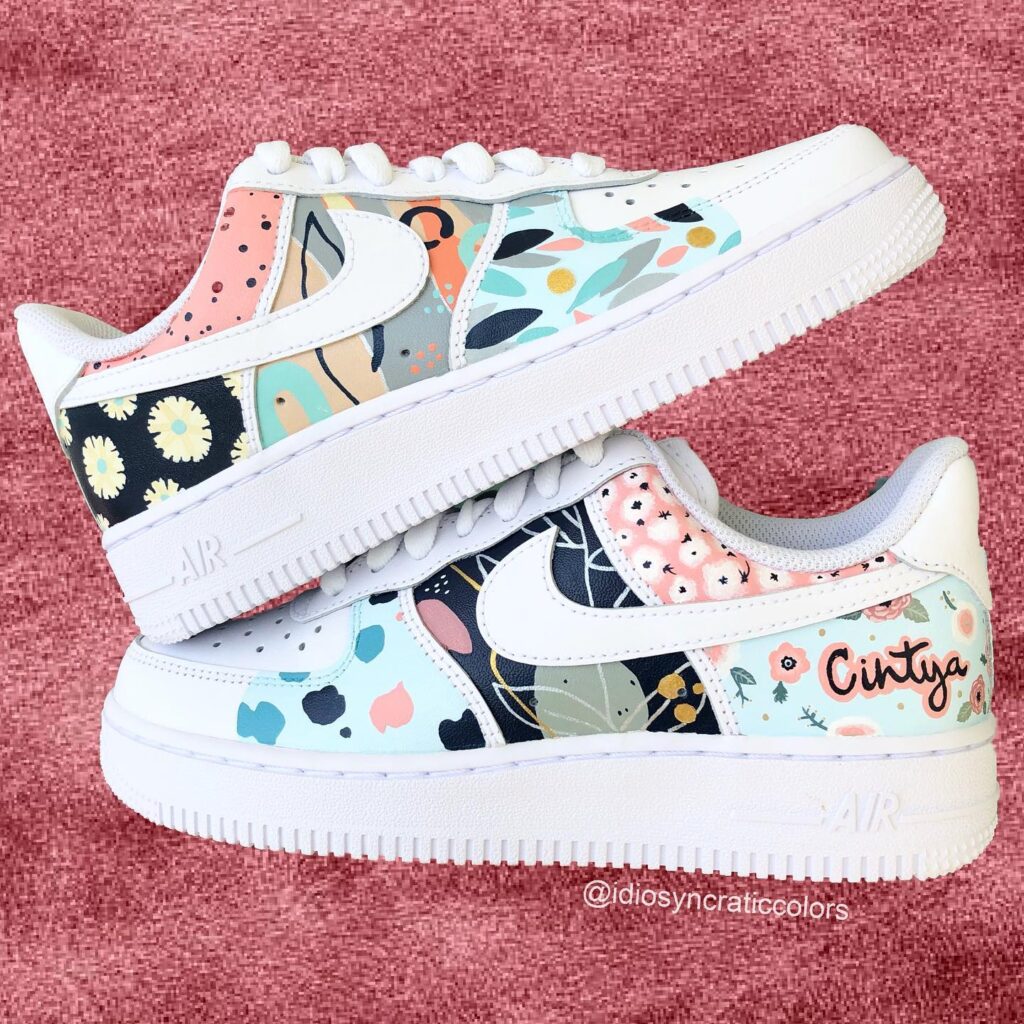 Flower Patterns Air Force 1 Custom – Daniel Customs