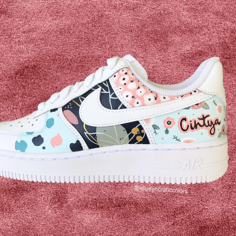Flower Patterns Air Force 1 Custom – Daniel Customs
