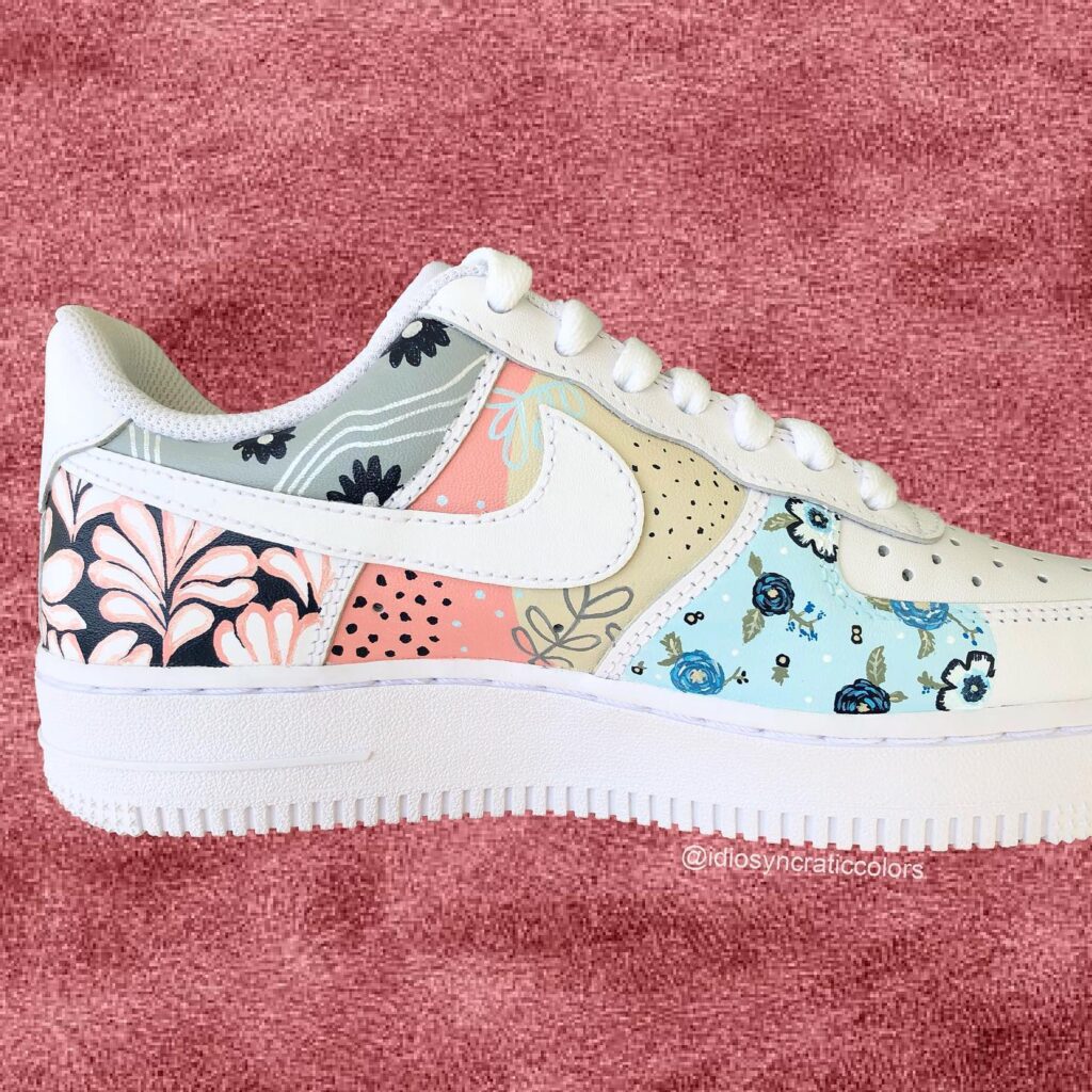 Flower Patterns Air Force 1 Custom – Daniel Customs
