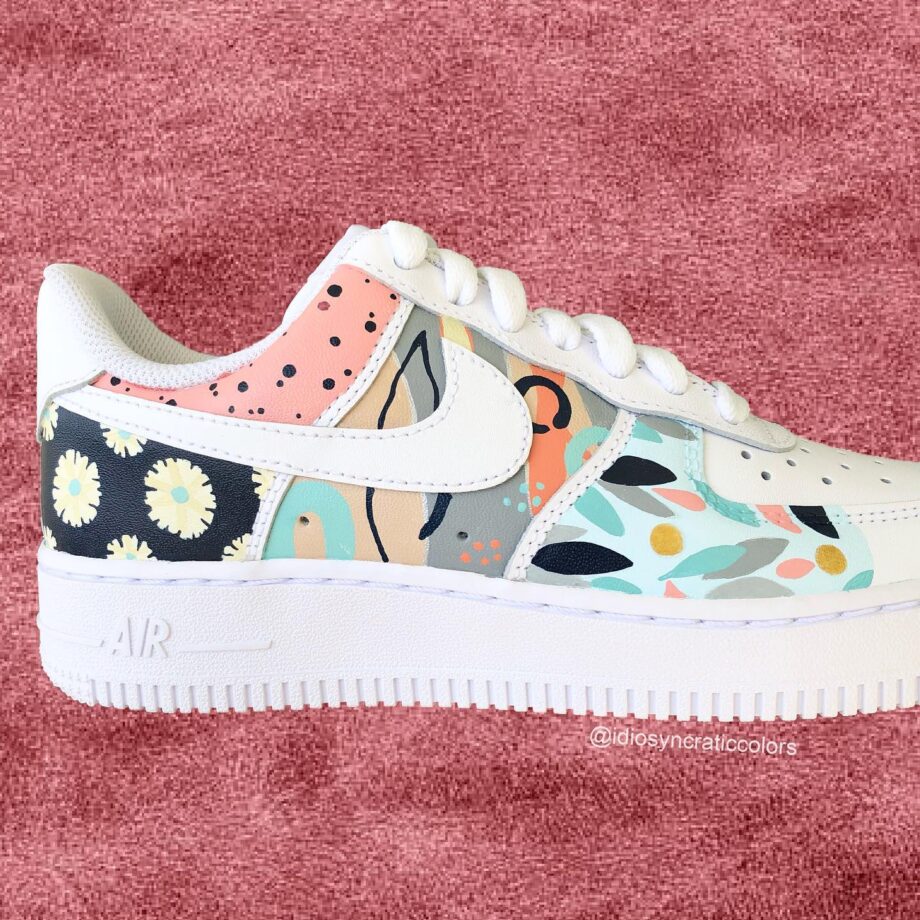 Flower Patterns Air Force 1 Custom – Daniel Customs