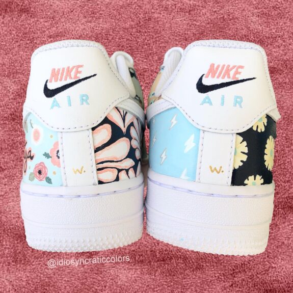 Flower Patterns Air Force 1 Custom – Daniel Customs