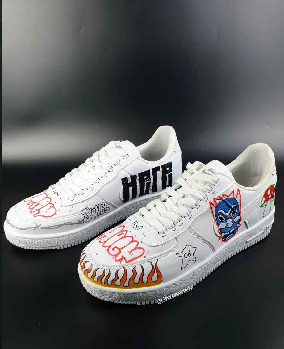 Freestyle Air Force 1 Custom – Daniel Customs