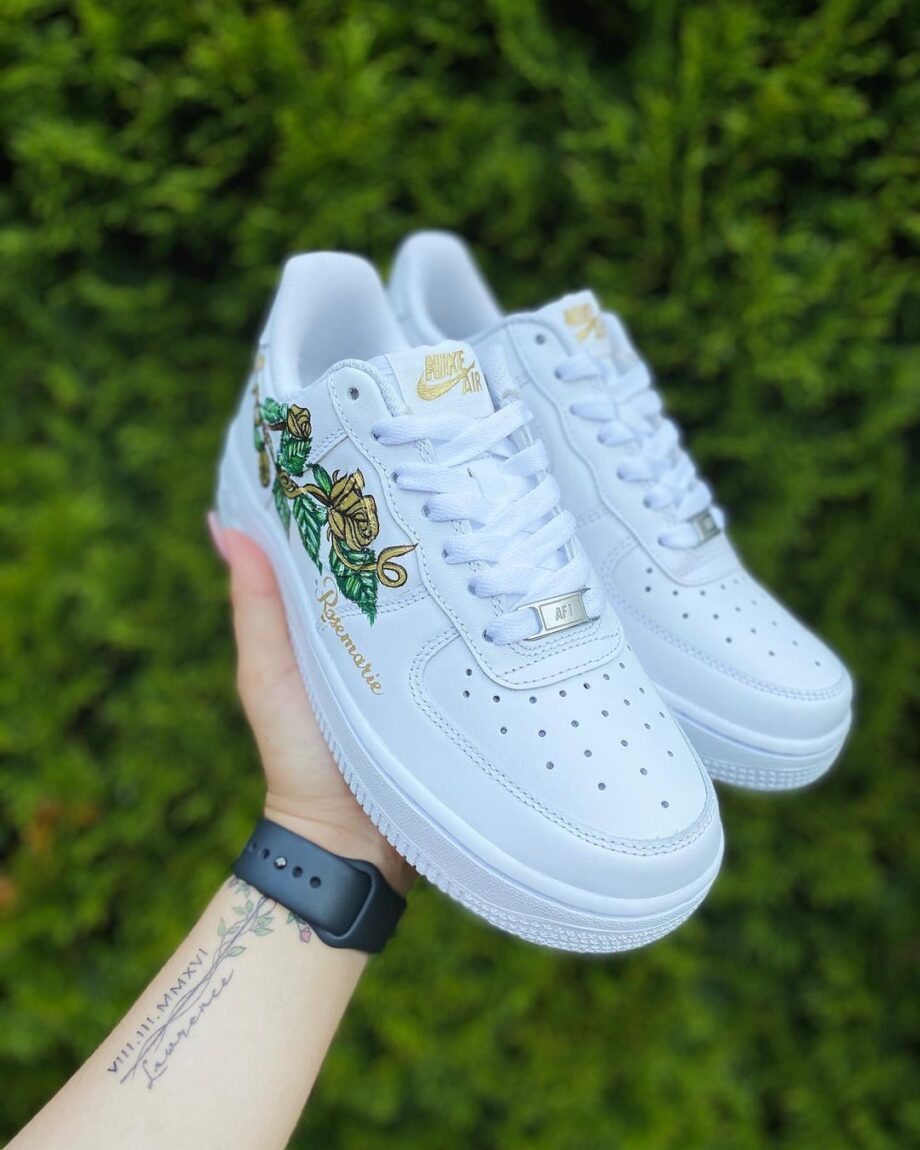 Gold Rose Air Force 1 Custom – Daniel Customs