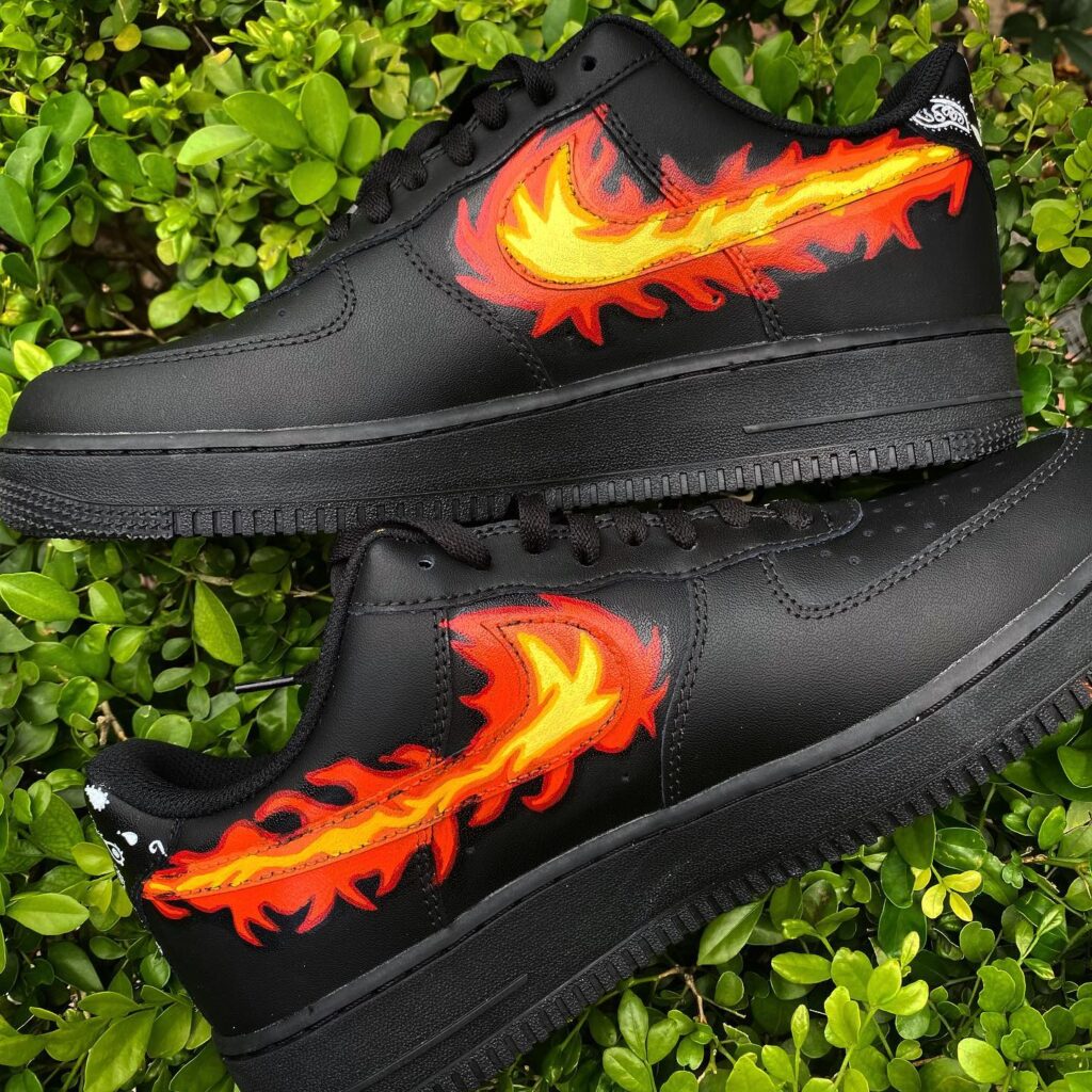 Hot Lava x Flame Air Force 1 Custom – Daniel Customs