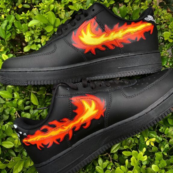 Hot Lava x Flame Air Force 1 Custom – Daniel Customs