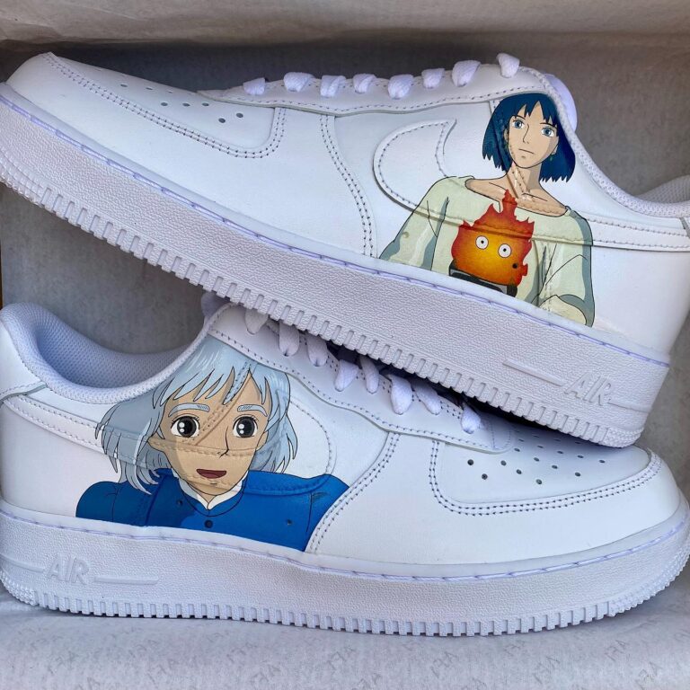 Howl Moving Castle Air Force 1 Custom – Daniel Customs