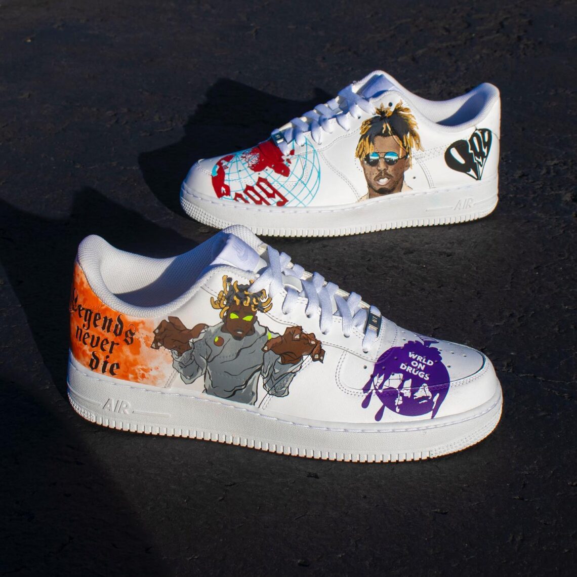 Juice WRLD Air Force 1 Custom – Daniel Customs
