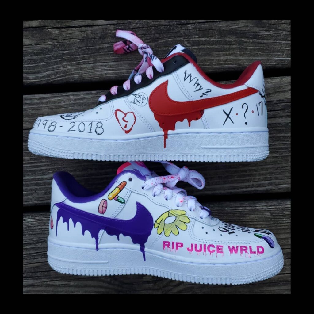 Juice WRLD x XXXTENTACION Air Force 1 Custom – Daniel Customs
