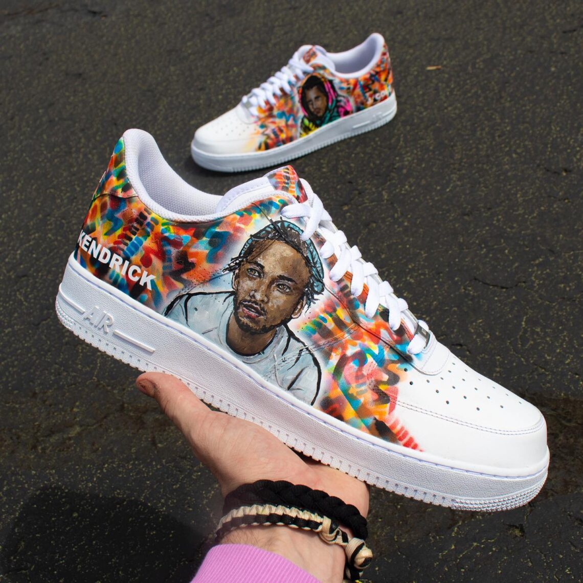 Kendrick x J-Cole Air Force 1 Custom – Daniel Customs