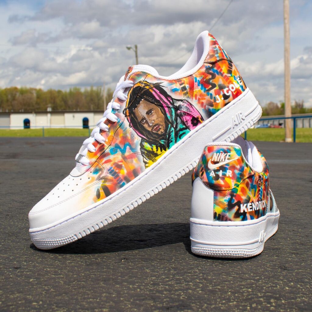 Kendrick x J-Cole Air Force 1 Custom – Daniel Customs