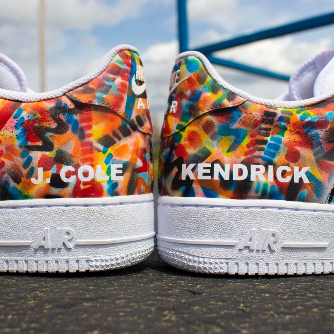 Kendrick x J-Cole Air Force 1 Custom – Daniel Customs