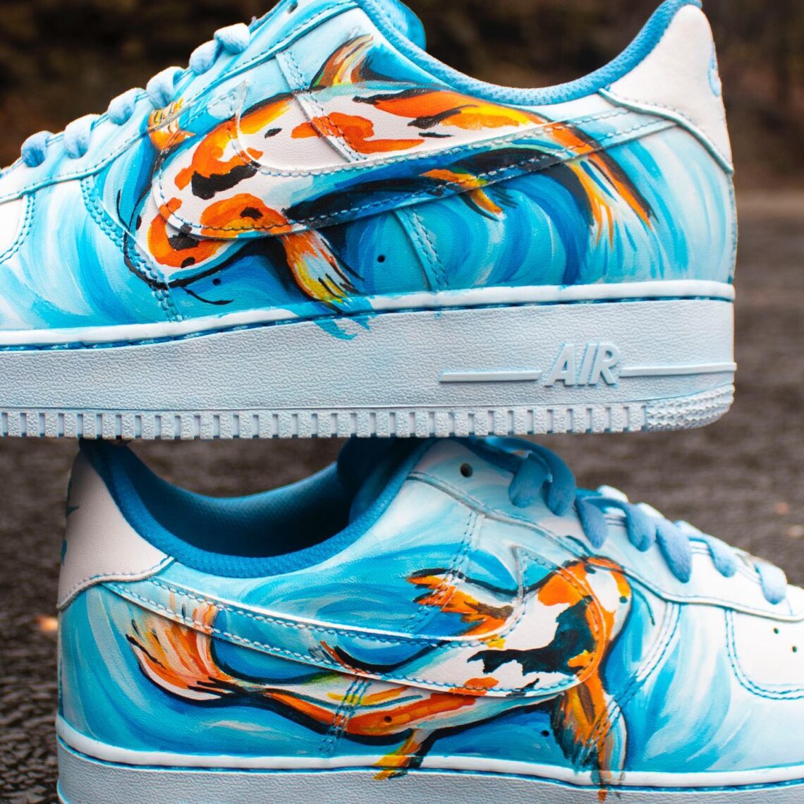 Koi Fish Air Force 1 Custom – Daniel Customs